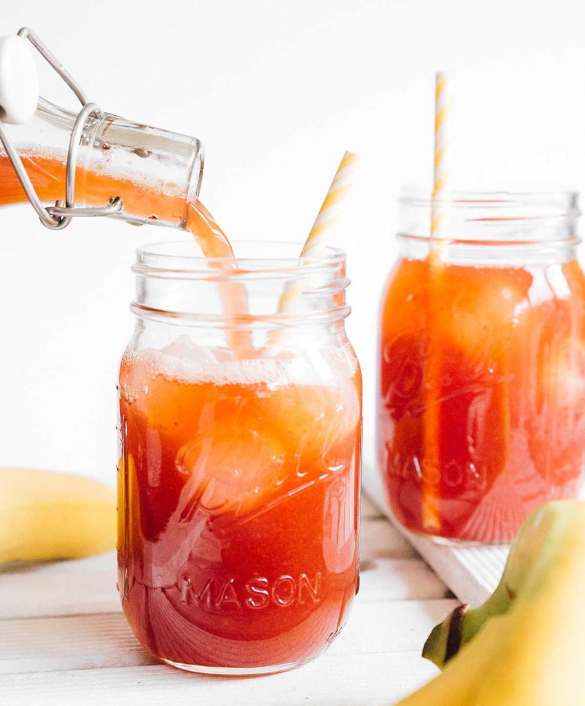 Home Brewed Blueberry Banana Kombucha | Brew Buch