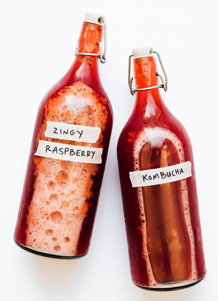 Raspberry Ginger Kombucha Recipe (Trilogy Copycat!) | Brew Buch