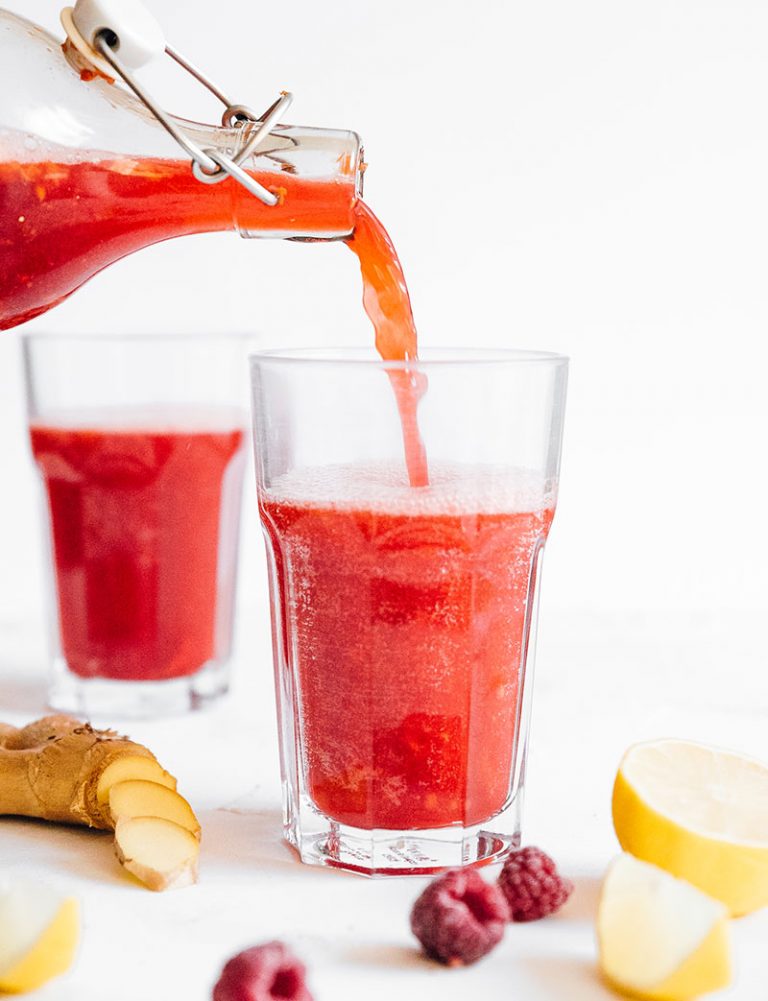 Raspberry Ginger Kombucha Recipe (Trilogy Copycat!) | Brew Buch