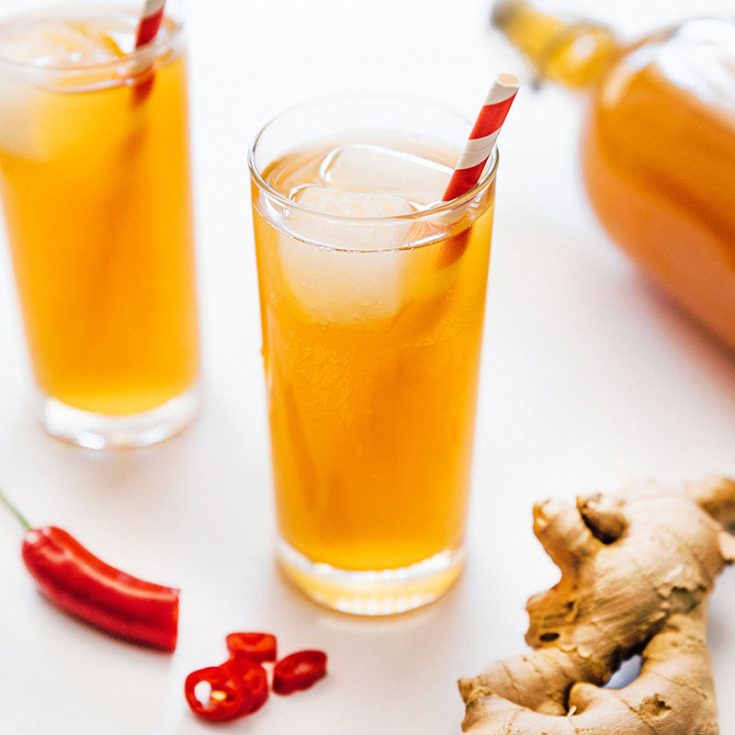 Ginger Pepper Kombucha (Ultra-Fizzy!) | Brew Buch