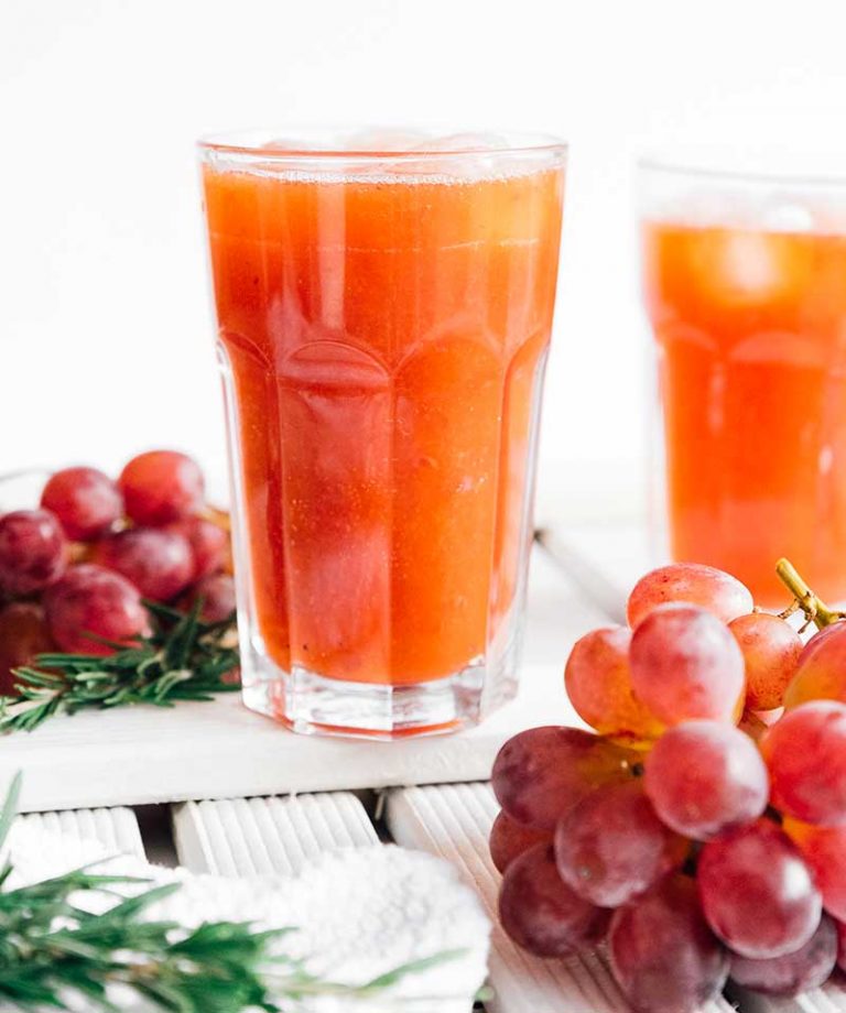 Home Brewed Rosemary Grape Kombucha | Brew Buch