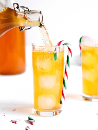 Homemade Candy Cane Kombucha | Brew Buch