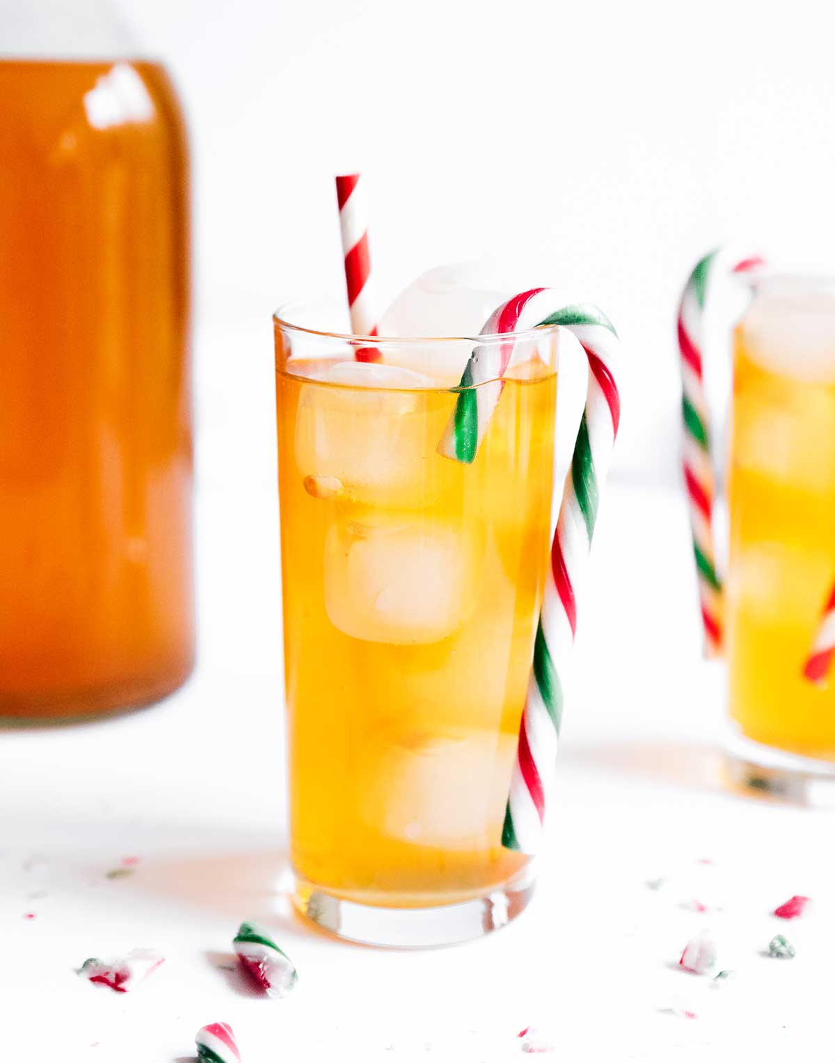 Homemade Candy Cane Kombucha | Brew Buch
