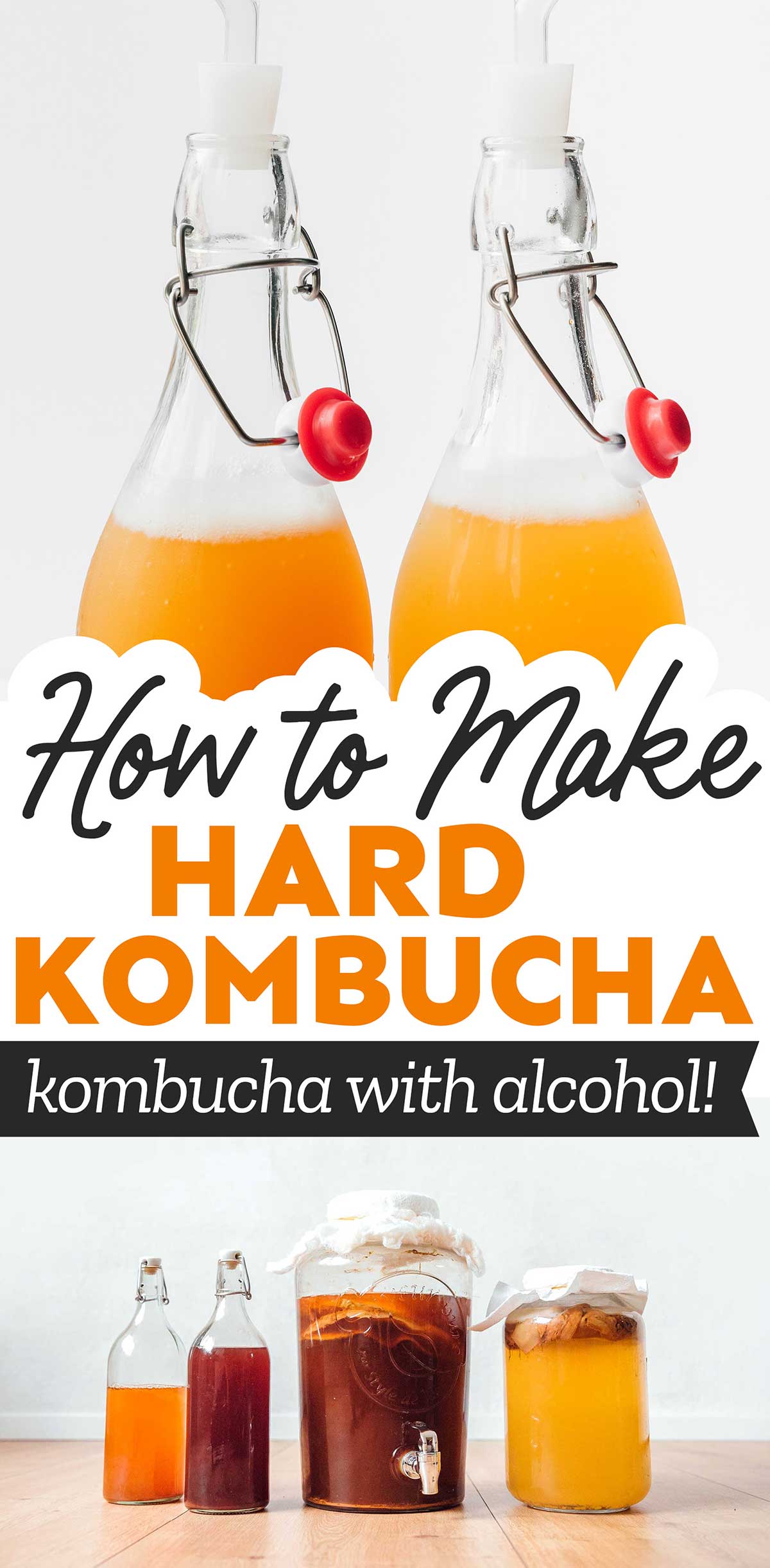 How to Make Hard Kombucha (Alcoholic Kombucha Recipe) | Brew Buch